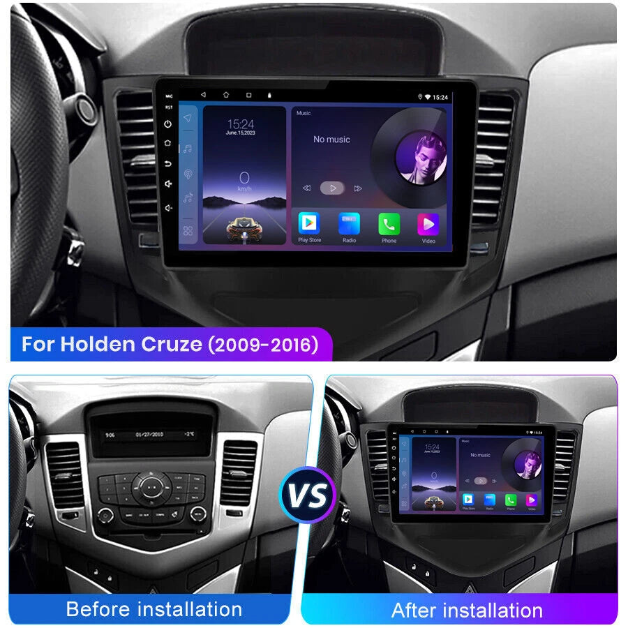 9" Wireless CarPlay Android Auto Head Unit for Holden Cruze (2009-2016 ...